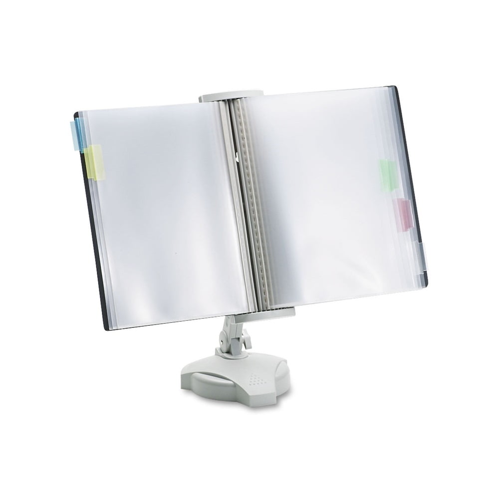 "Reference Rack, Plastic, Letter, 10 Pockets, Platinum | Bundle of 5 ...