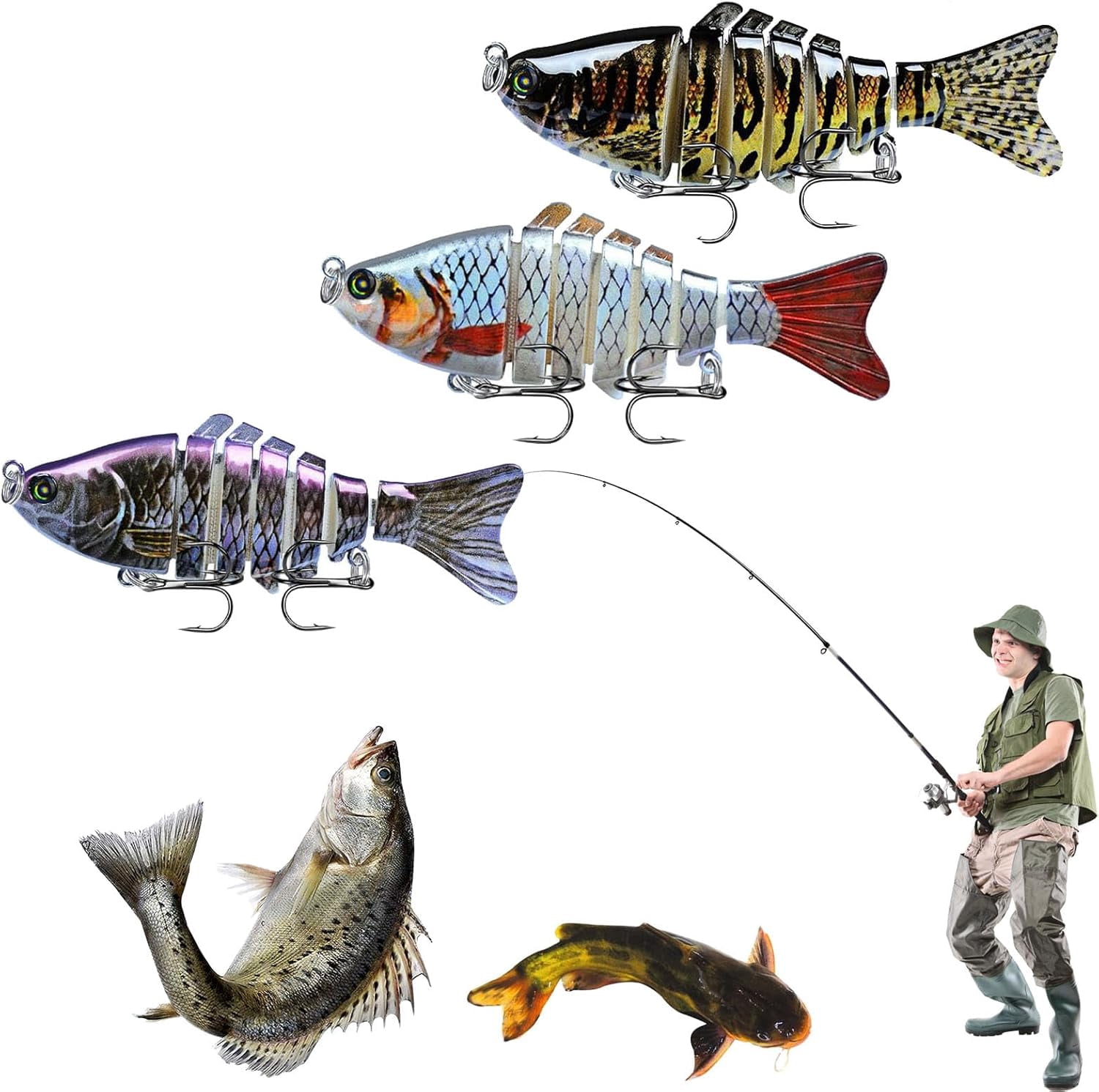Referencep Bionic Swimming Lure, Suitable for All Kinds of Fishing ...