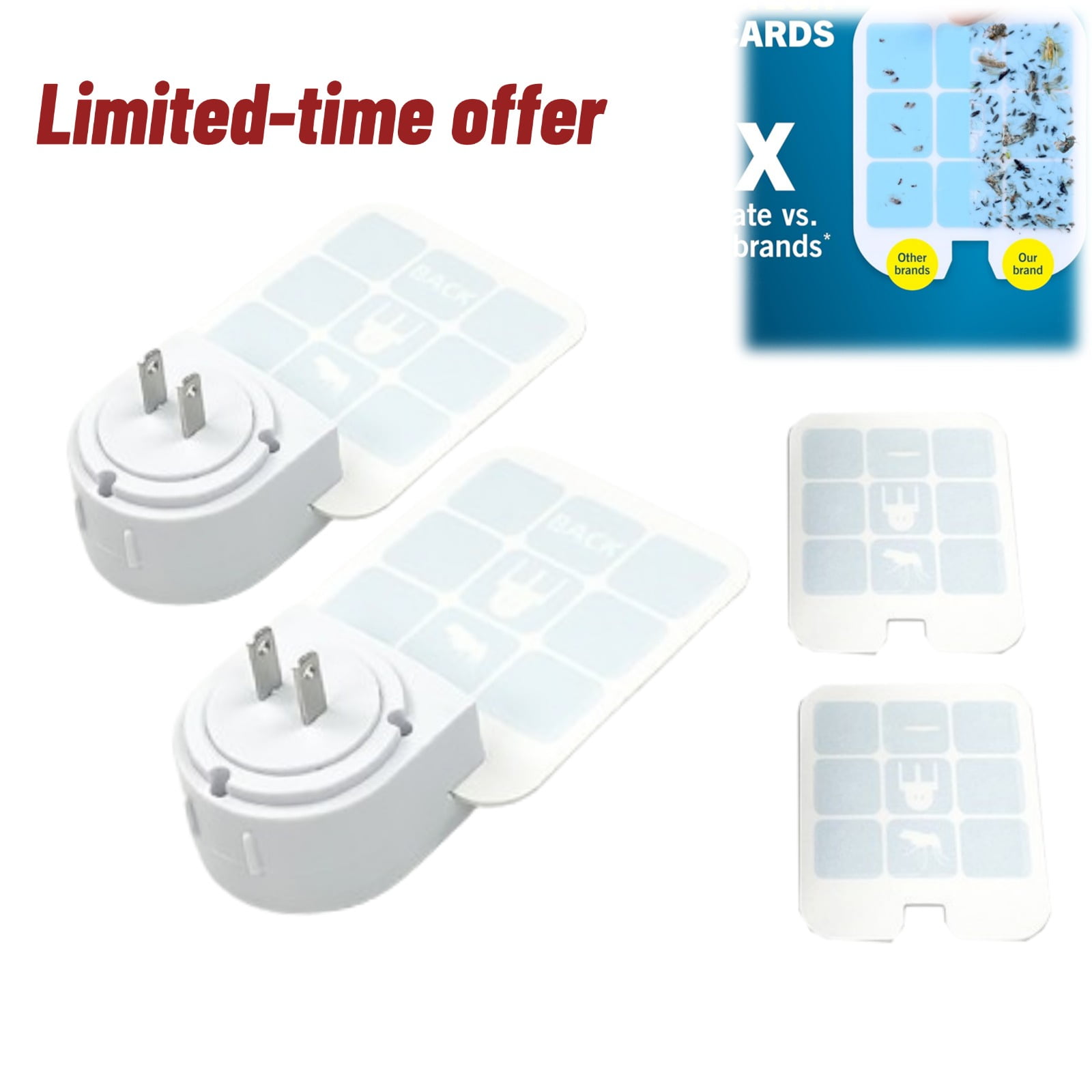 Refill for Fly Trap Indoor & Flying Insect Trap, Sticky Adhesive Pads ...