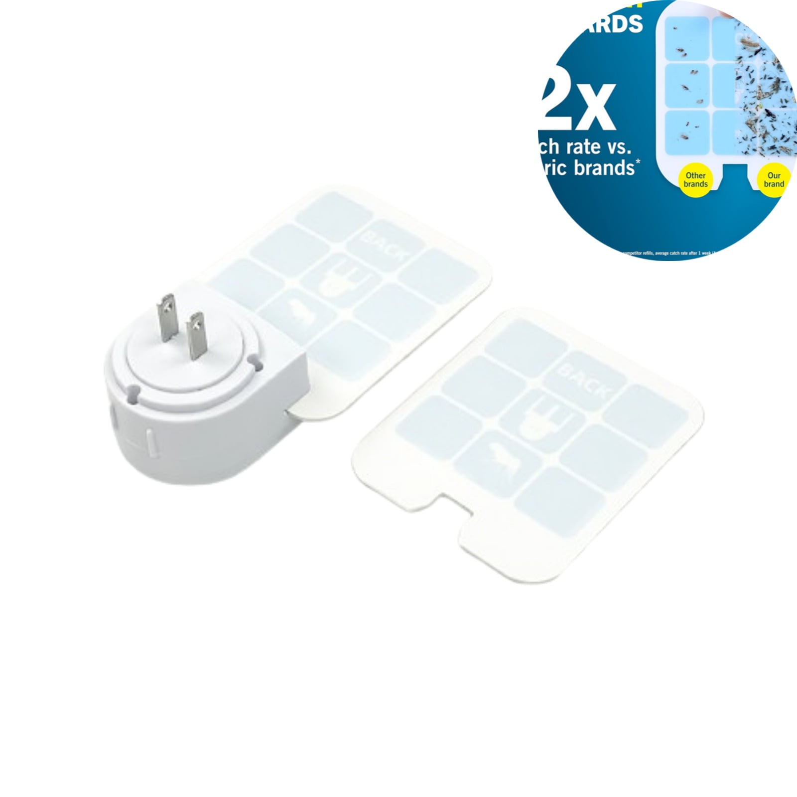 Refill Sticky Boards for Fly Trap Indoor & Flying Insect Trap, Captures ...
