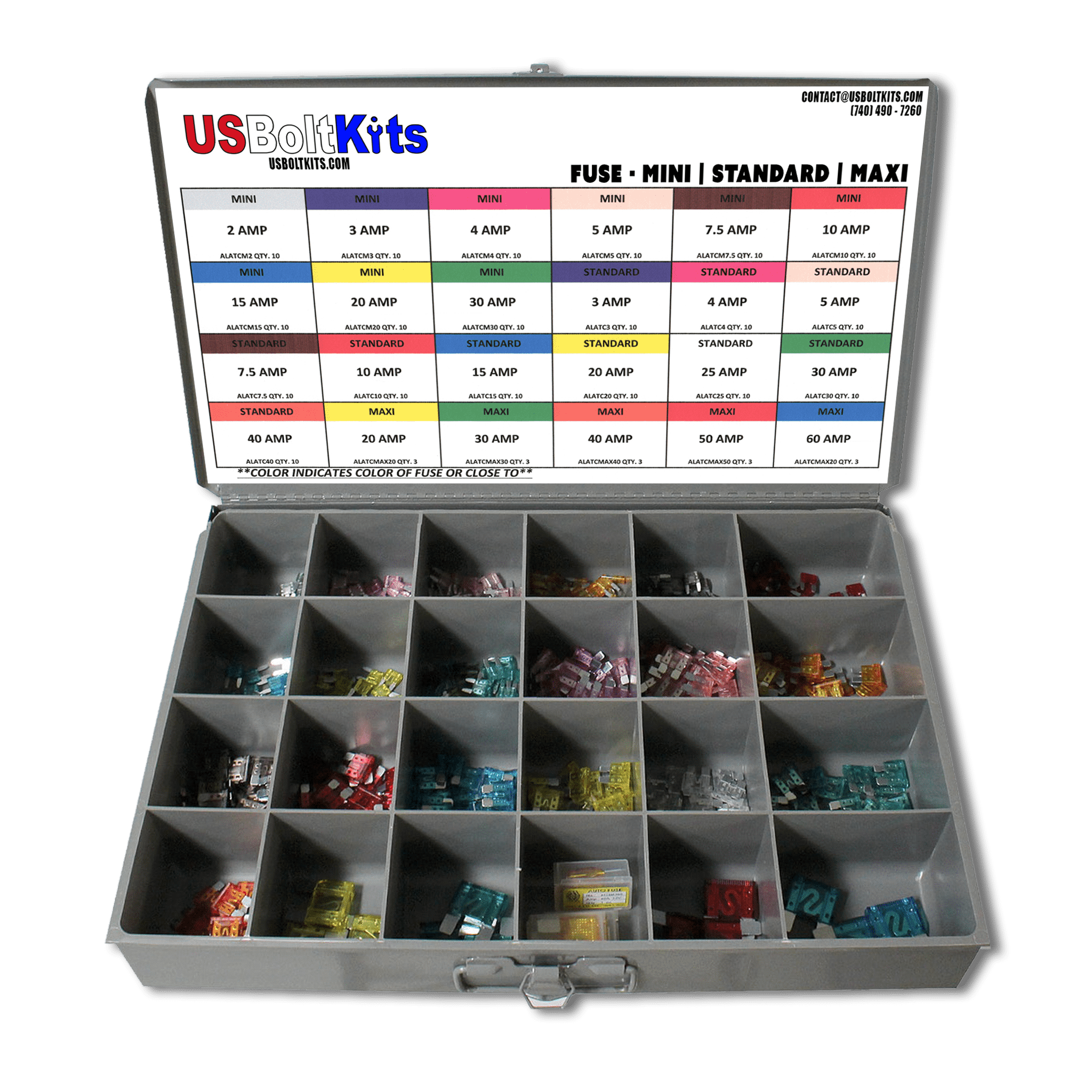 Refill kit for Fuse Assortment - Drawer not included (Standard, Mini ...