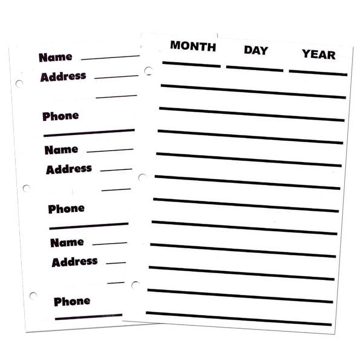 Refill pages for Giant Print Organizer- 50 Sheets - Walmart.com