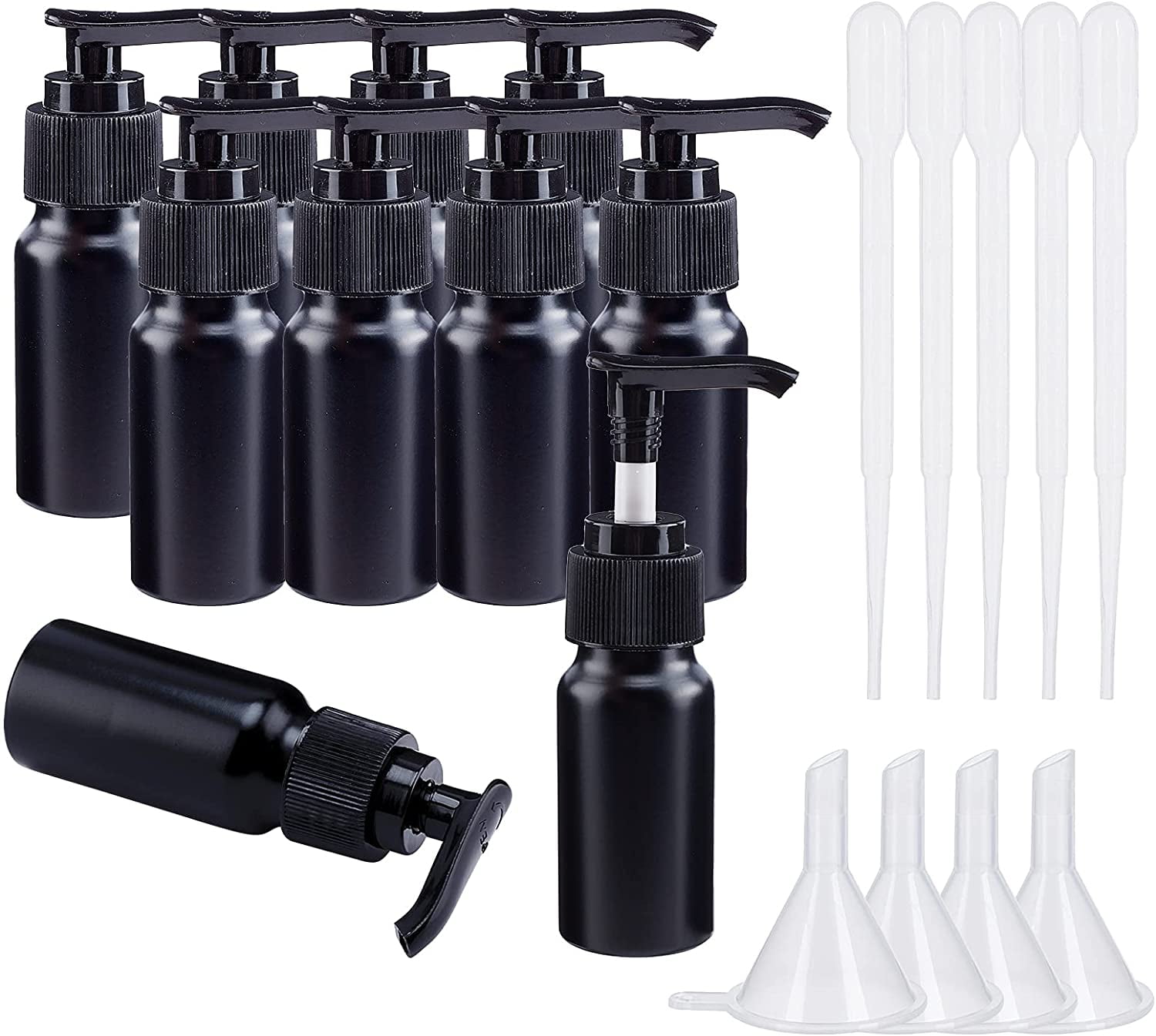 Refillable Aluminum Spray Bottles with PE Plastic Fine Mist Sprayer ...