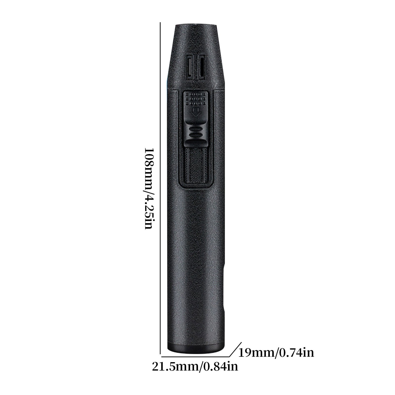 Refillable Butane Lighter, Portable Metal Torch with Direct Injection ...