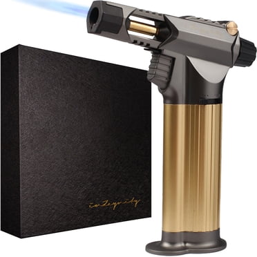 WNFJR Butane Torch Lighter, Refillable Luxury Kitchen Torch with ...