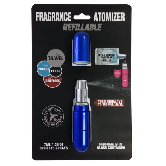Refillable Fragrance Atomizer Delux, Glossy Cobalt Blue 7 ml - Walmart.com