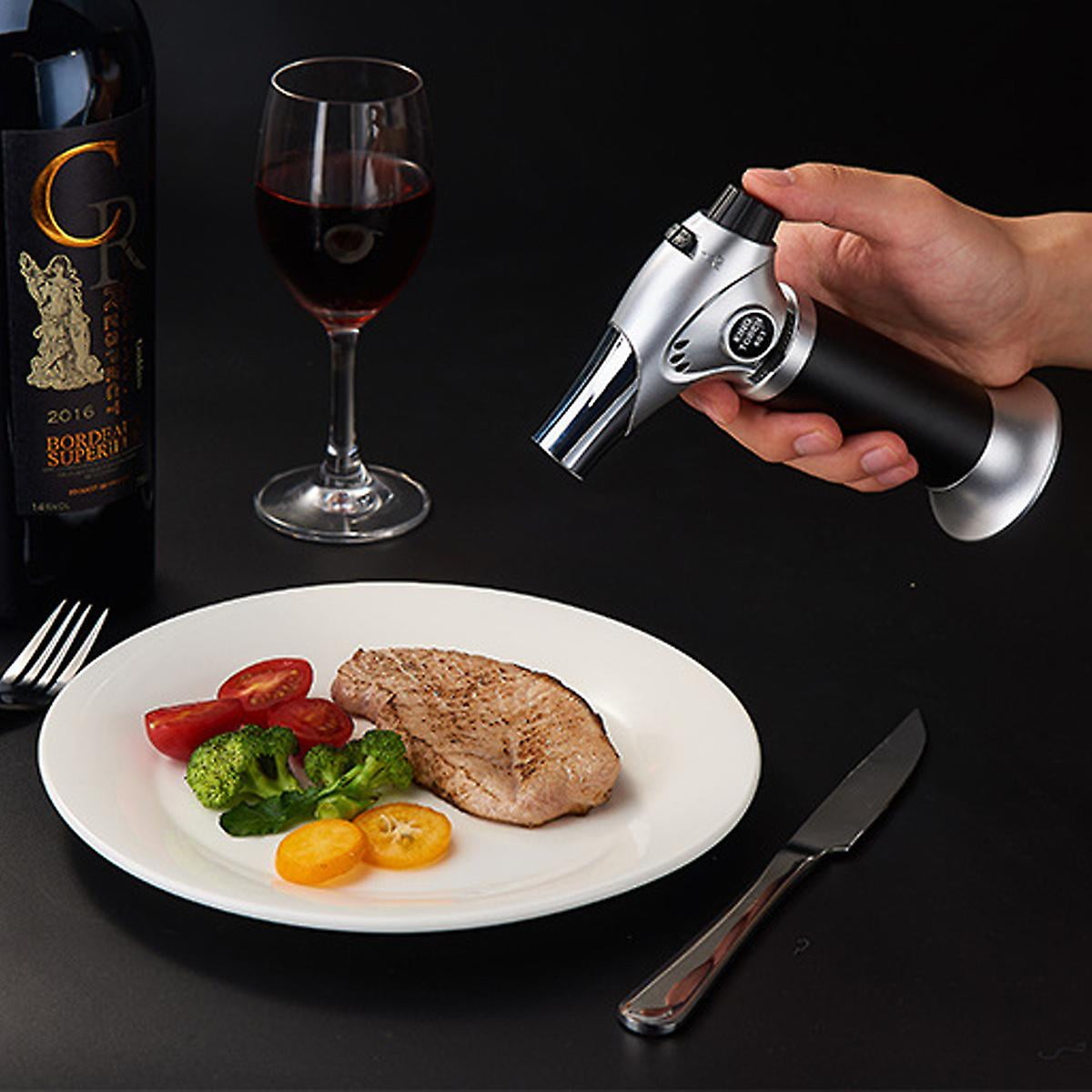 Refillable Gas Burner Butane Blow Torch Jet Lighter Food Cook Baking ...