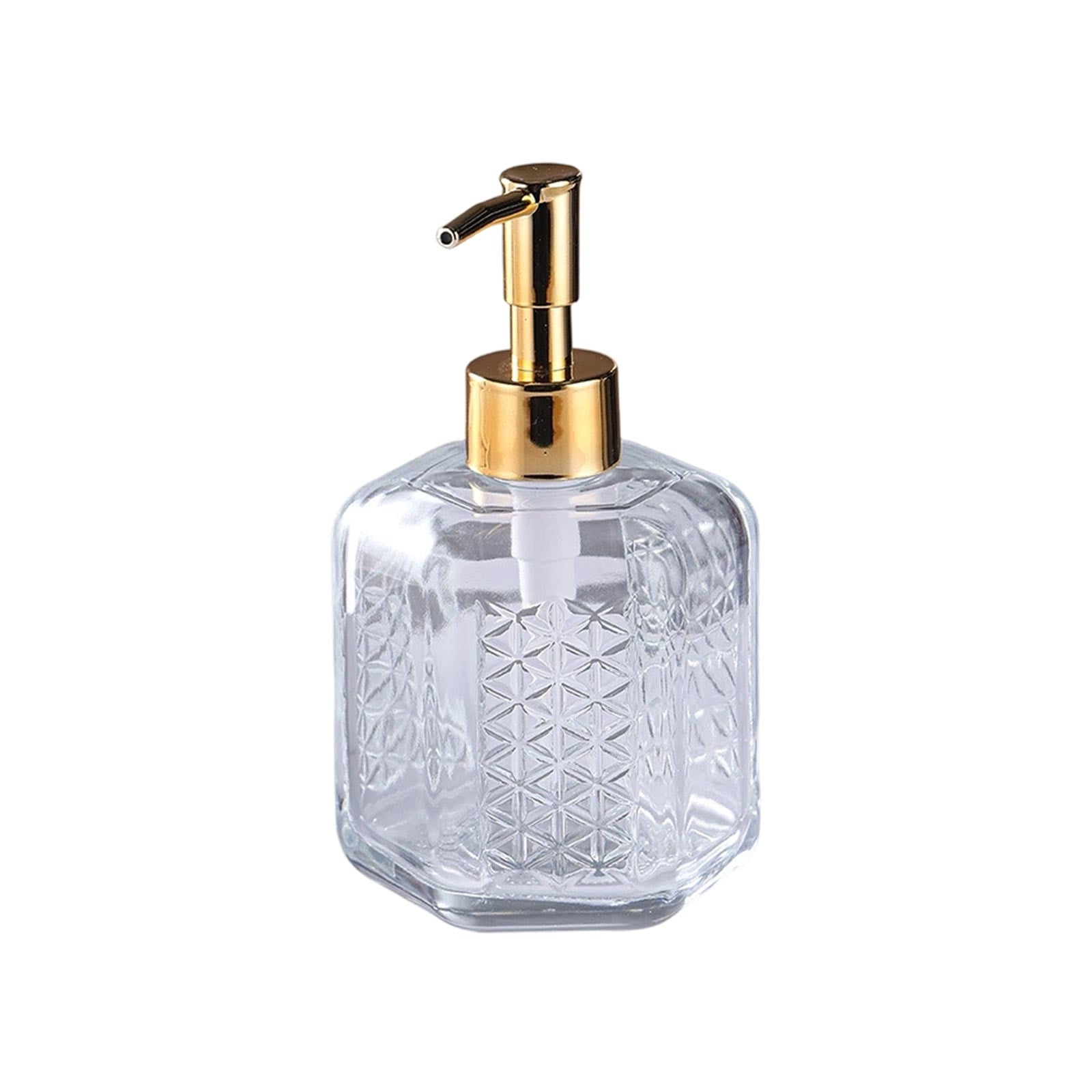 Refillable Glass Hand Soap Dispenser with Premium Pump for Bathroom ...
