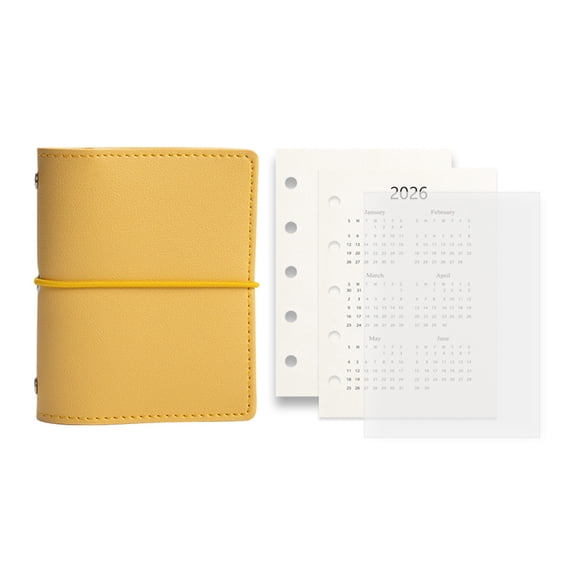 Refillable Leather 5 Rings Binder Journal Notebook 5 Holes Leather ...