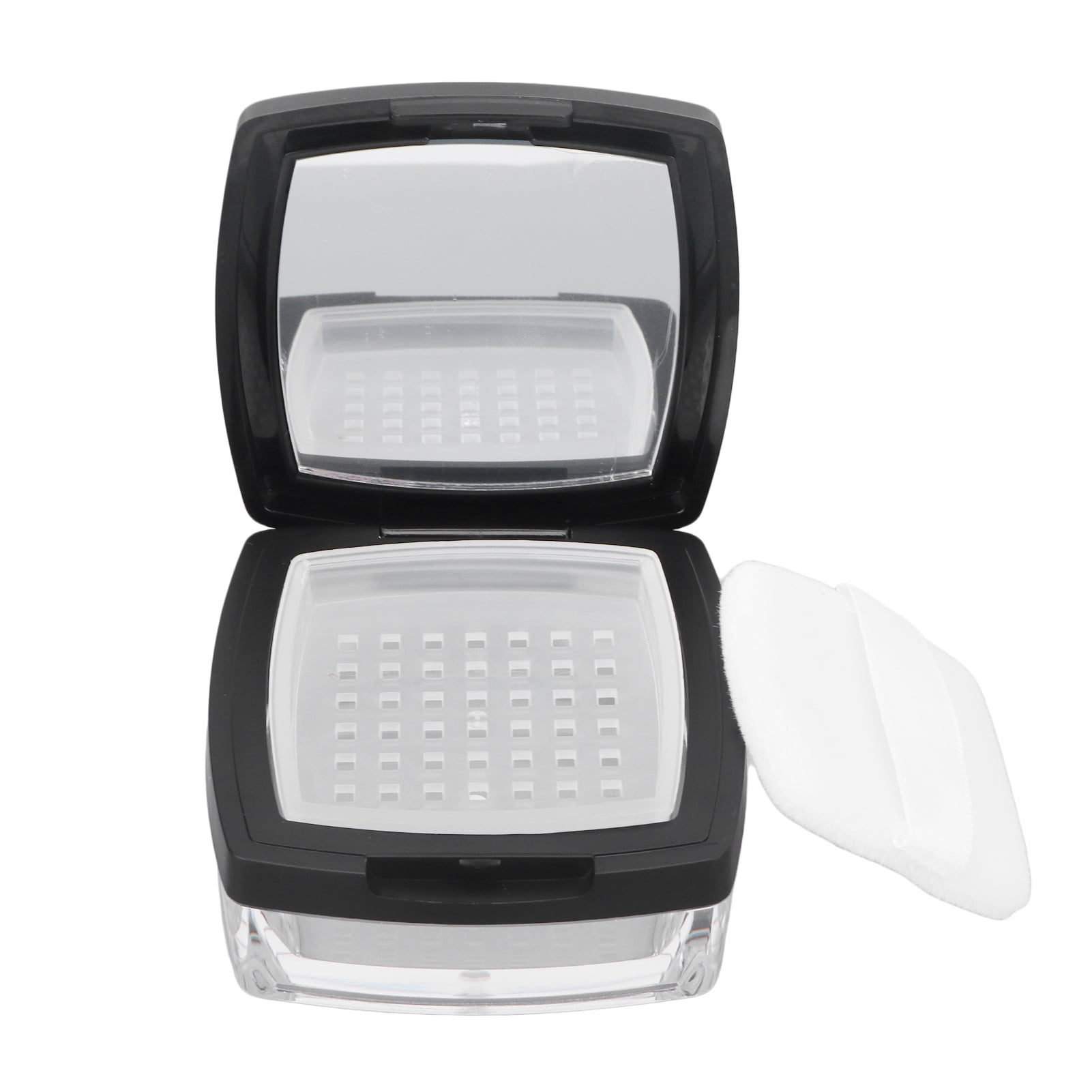 Refillable Loose Powder Box, Airtight?Lid Mesh?Sifter Mirror Empty ...