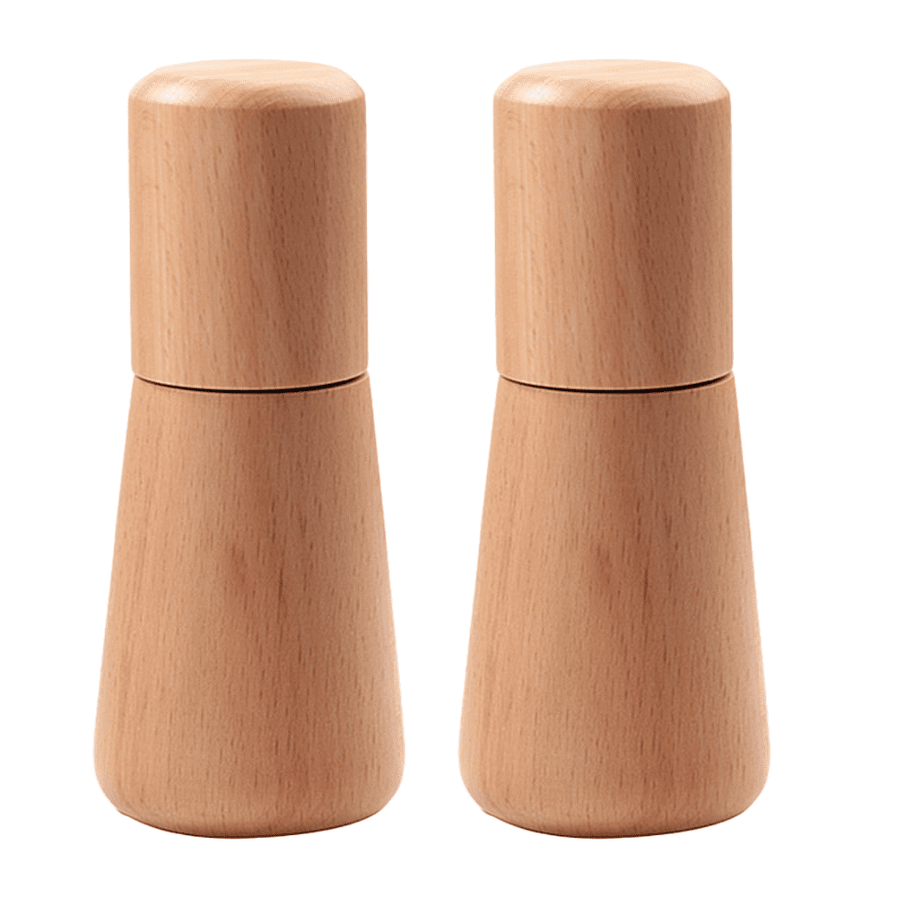 Refillable Mill Set for Unique Flavors Acacia Wood Salt & Pepper ...