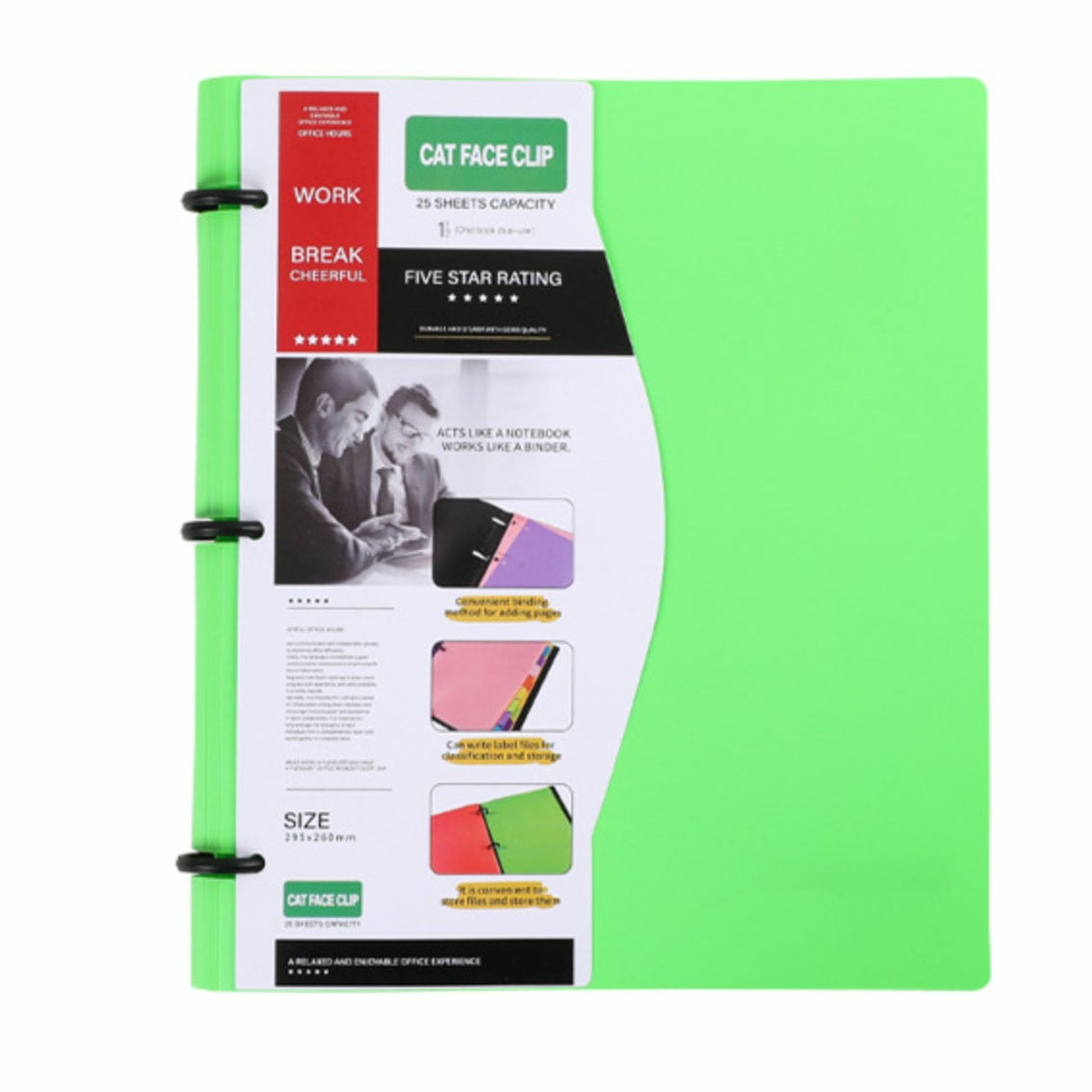 Refillable Notebinder College Ruled Paper and 1 Inch Ring Binder with ...