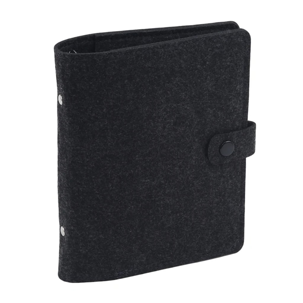 Felted Cloth 6 Rings Binder Cover for Refillable Journal Notebook 18 ...