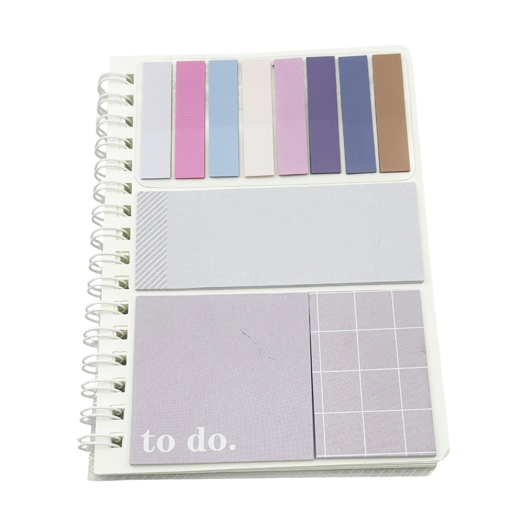 Refillable Notepads and Adhesive Note Set Portable Notebook with Label ...