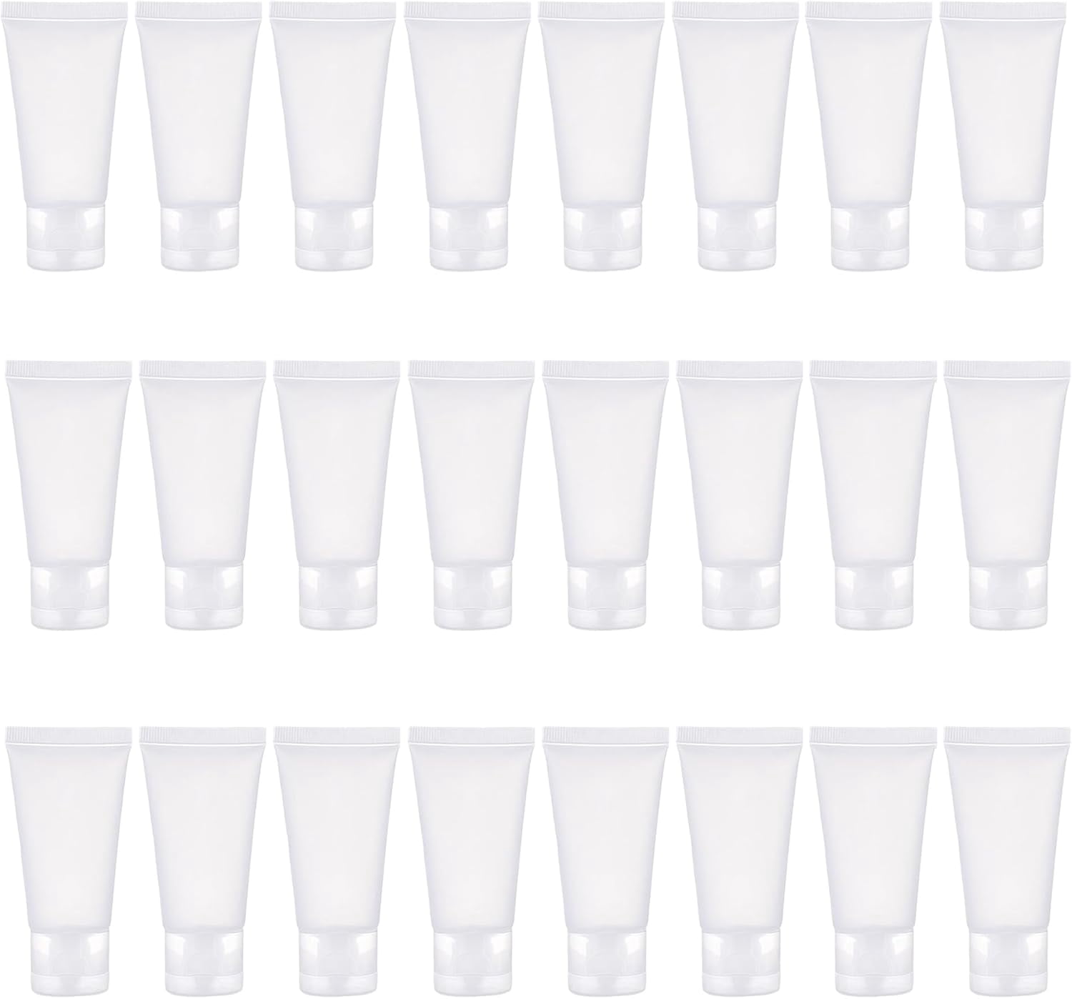 Refillable Plastic Squeeze Tube Bottles 24 Pack with Flip Cap for ...