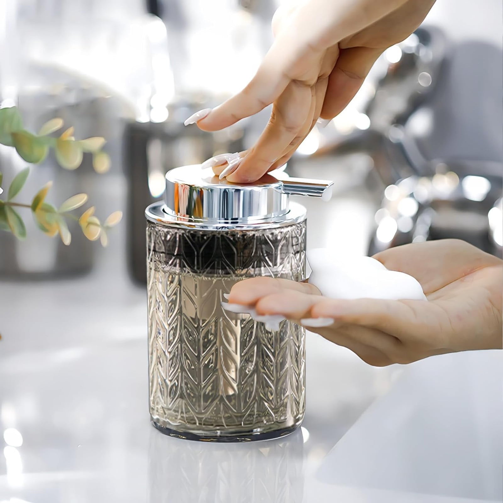 Refillable Soap Dispenser with Rustproof Stainless Steel Pump for ...