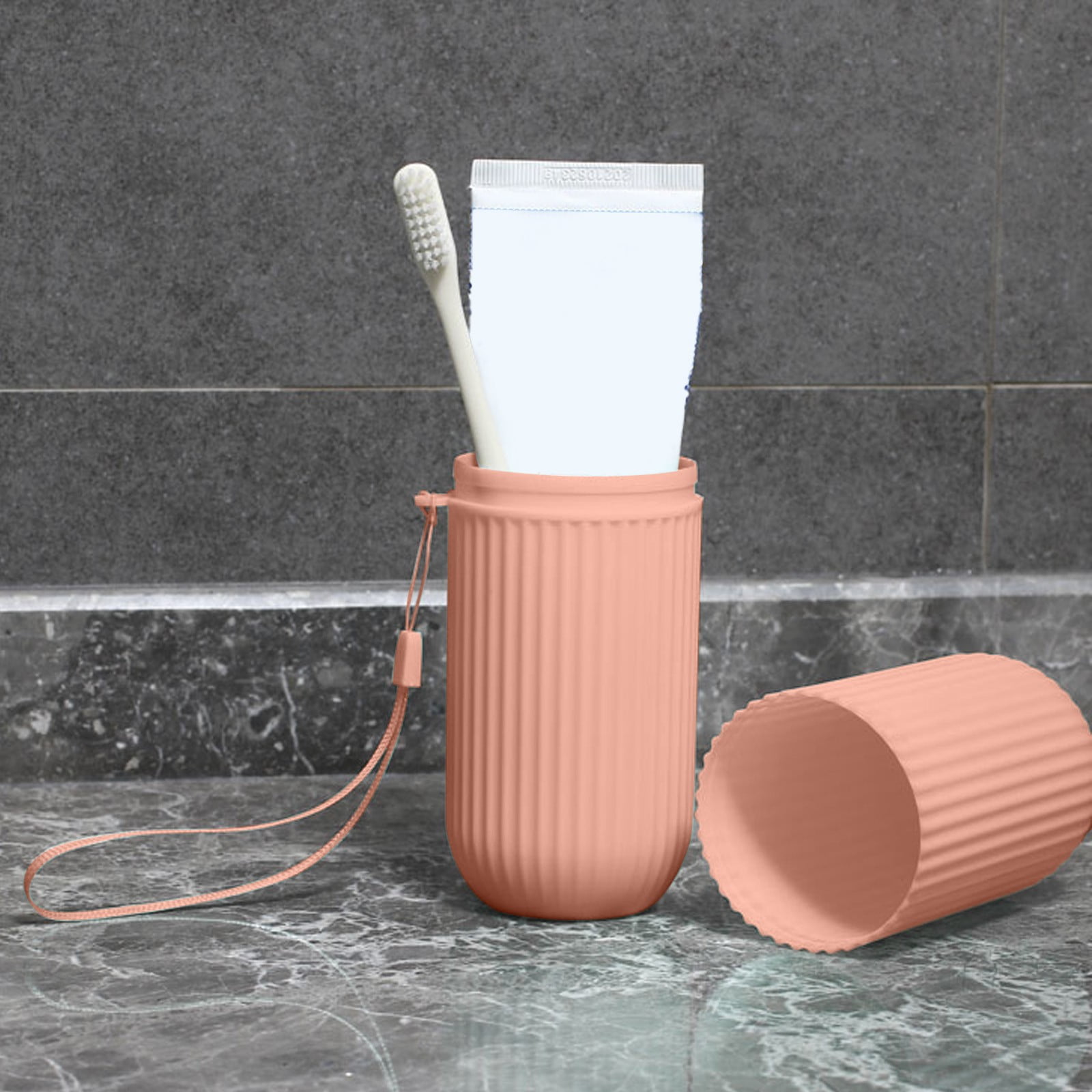 Refillable Travel Bottles Reusable Travel Stripe Toothbrush Case ...