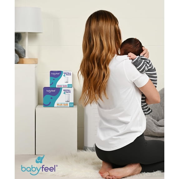 Refills for PLUS Diaper Pails, 8 Pack, Exclusive 30% Extra Thickness ...