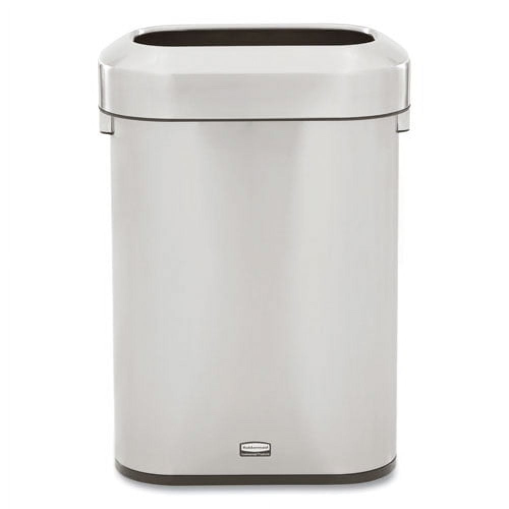 Refine Series Office Garbage can and Wastebasket, Rectangular Slim, 15 ...