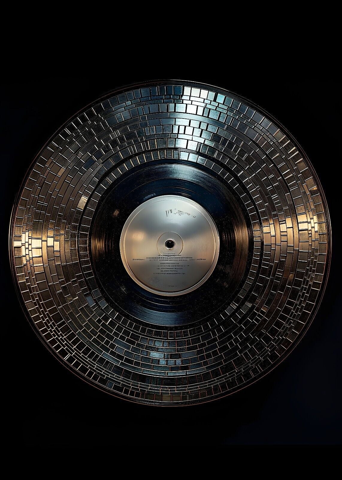 Refined Dark Modern Art Poster 24 x 36 Abstract Black and White ...