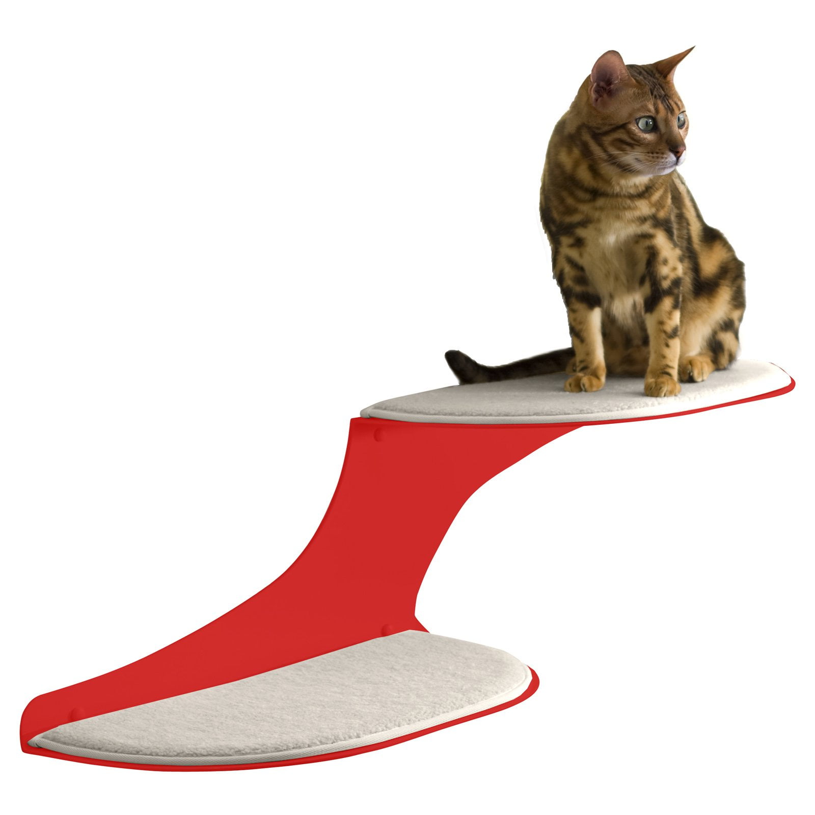 Refined Feline Cat Clouds Cat Shelf - Red - Walmart.com