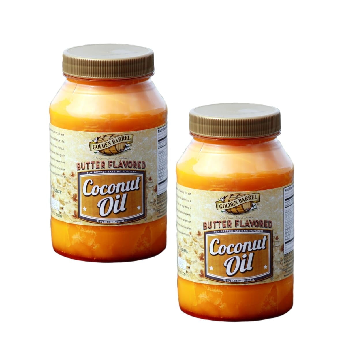 Conscious Seasonings Butter Flavored Coconut Oil, Vegan, 32 oz Jars ...