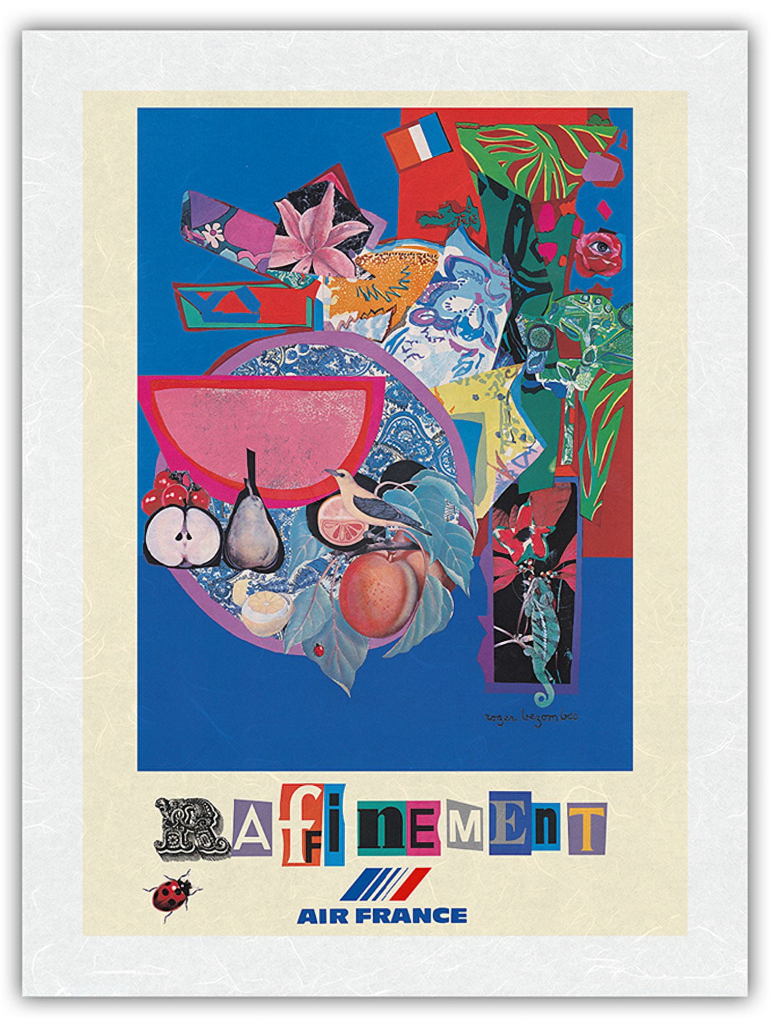 Refinement (Raffinement) - France - Vintage Airline Travel Poster by ...