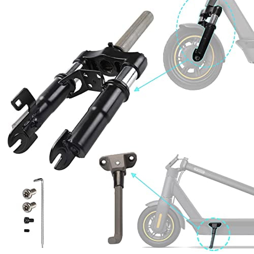 Refit Electric Scooter Front Suspension Kit Spring Fork with Foot Stand for Ninebot Max G30 ...