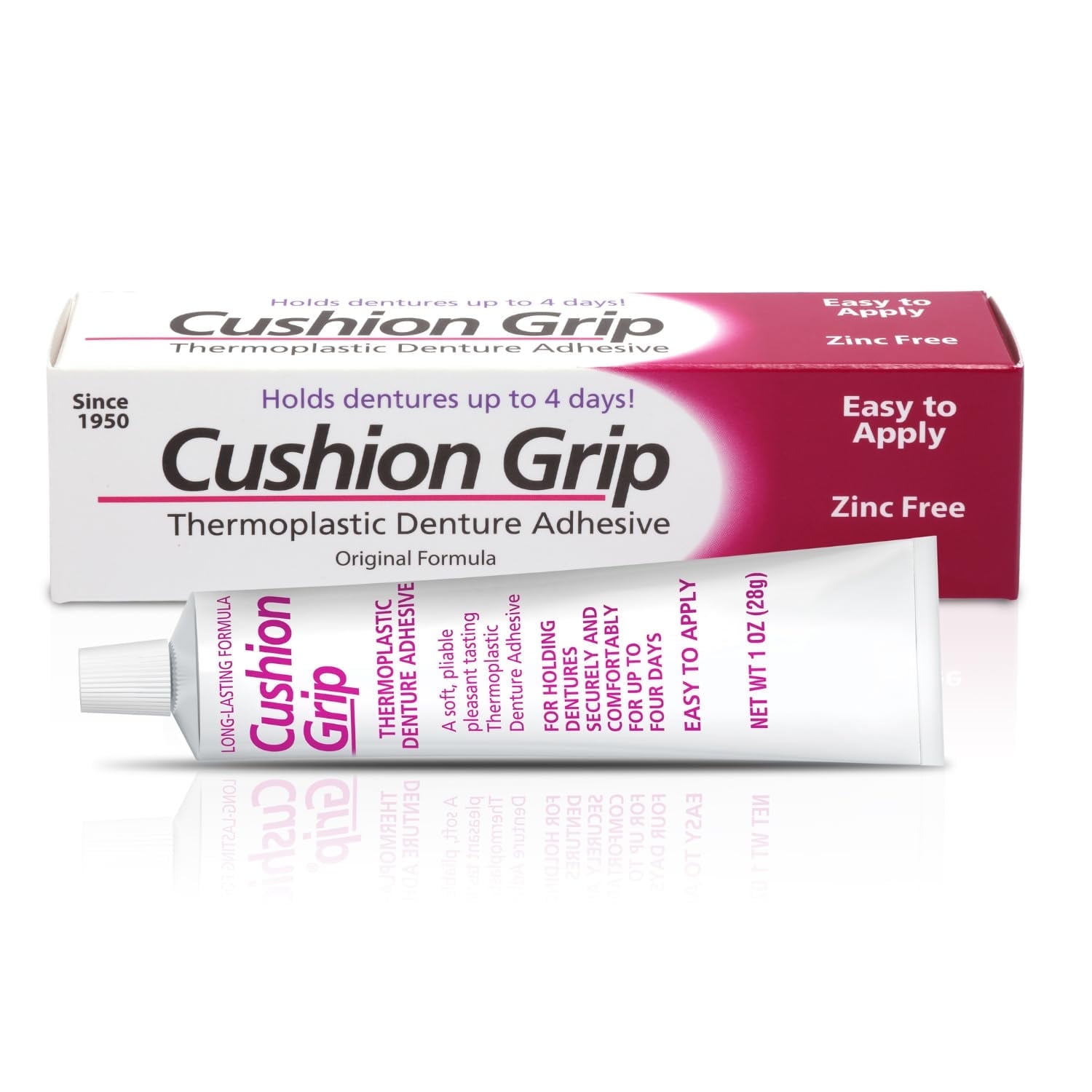 Refitting Denture Adhesive Cushion Grip for Loose Dentures and Partials ...