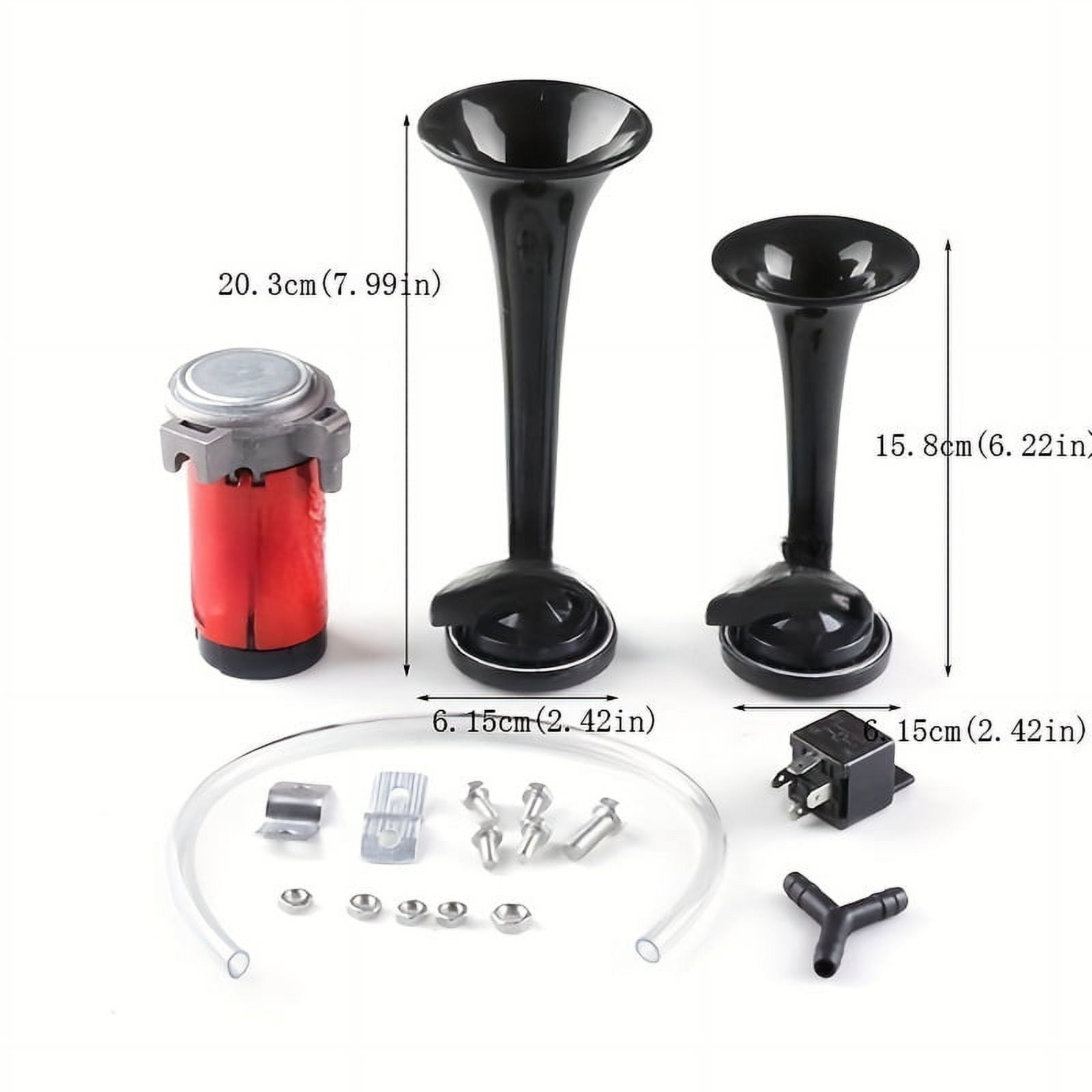 Refitting the electric air horn of a double tube motorcycle to a 12V ...