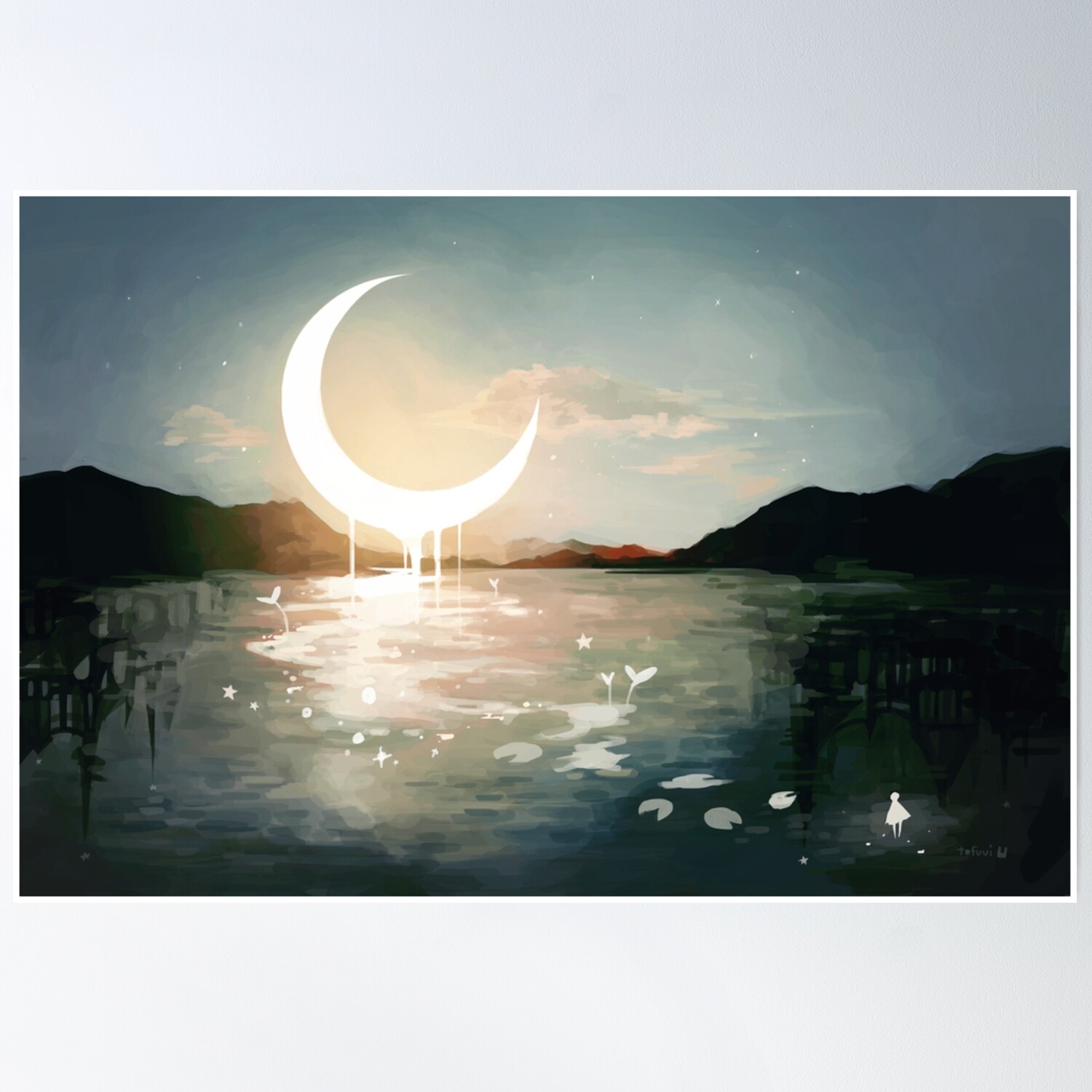 Reflecting. Poster Wall Art, Modern Wall Decor, 24x36 UNFRAMED ...