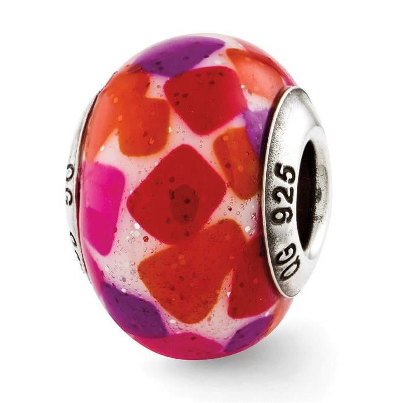 Reflection Beads Sterling Silver Reflections Pink/Purple/Red Italian ...
