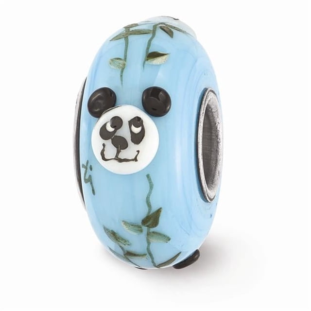 Reflection Beads QRS3582 Sterling Silver Reflections Blue Hand Painted ...