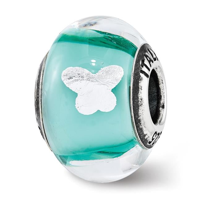 Reflection Beads QRS3723 Sterling Silver Reflections Butterfly Blue ...