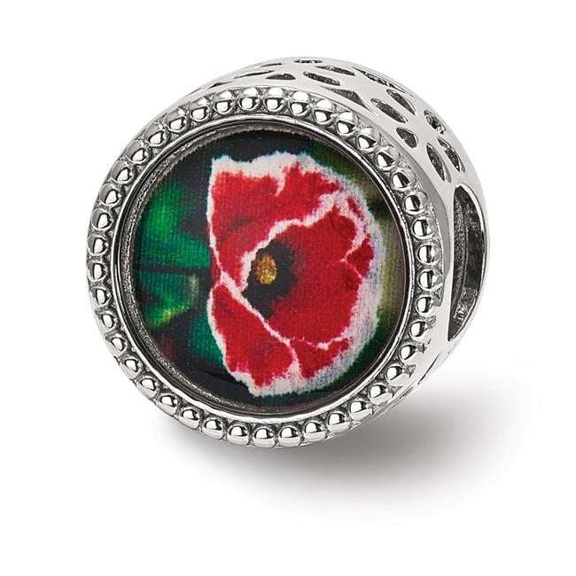 Reflection Beads QRS3978 Sterling Silver Reflections August Flower Bead ...