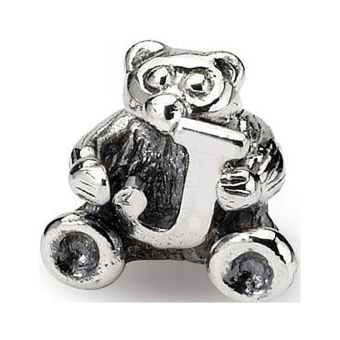 Reflection Beads QRS712J Sterling Silver Kids Letter J Bead - Walmart.com