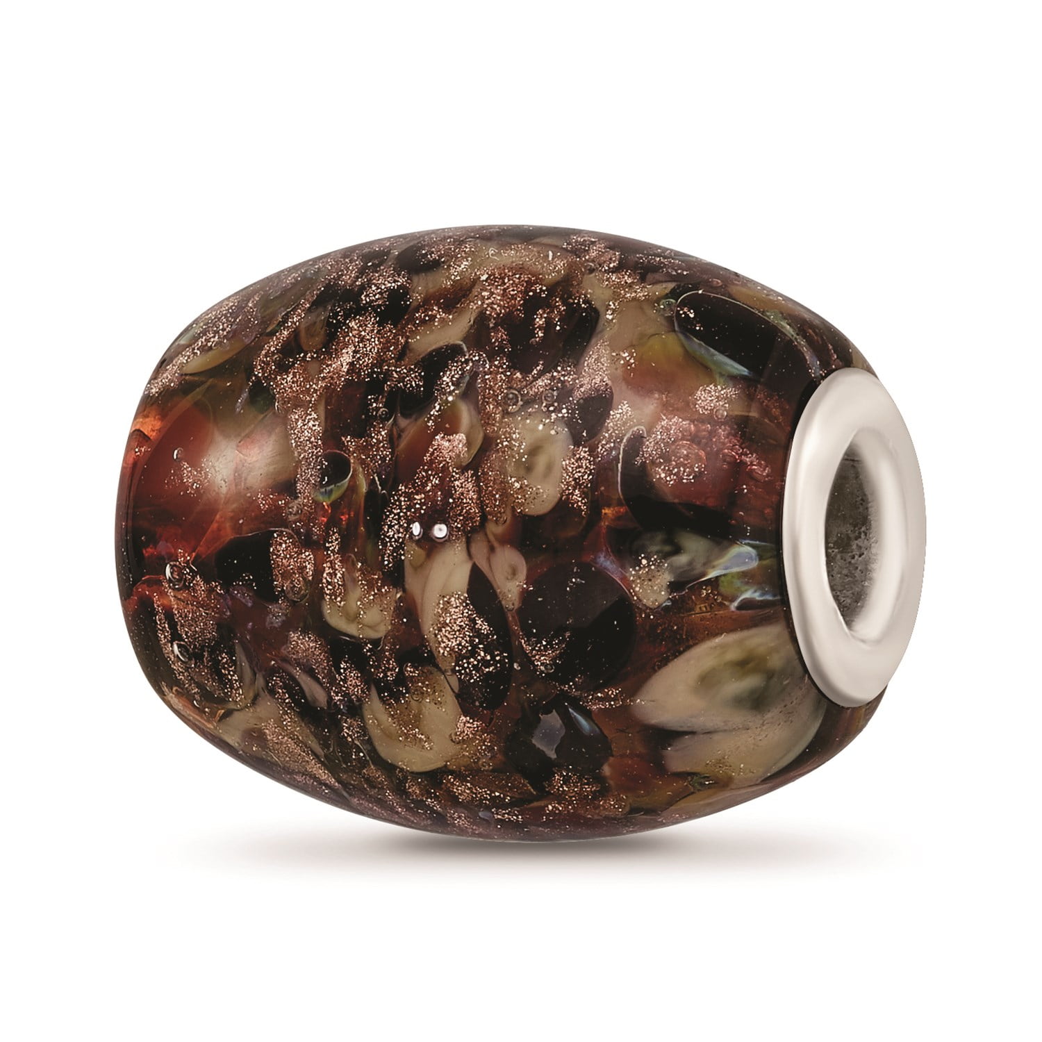 Reflection Beads Sterling Silver Handmade Glitter Kalico Kitty Fenton ...