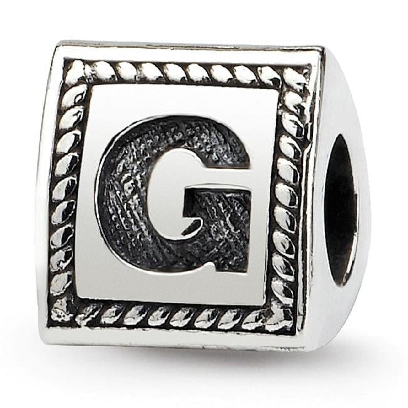 Reflection Beads Sterling Silver Letter G Triangle Block Bead - Walmart.com