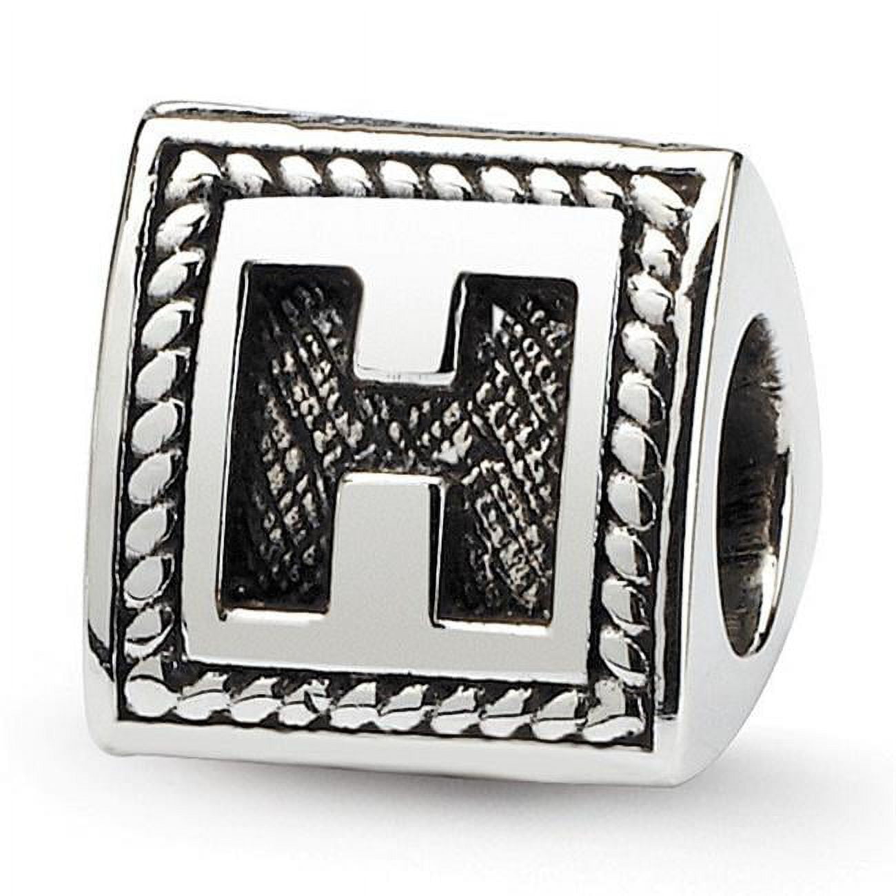 Reflection Beads Sterling Silver Letter H Triangle Block Bead - Walmart.com