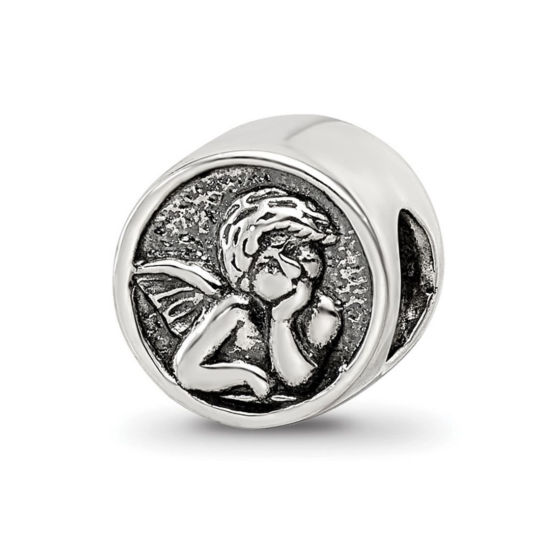 925 Sterling Silver Polished Artisan Oxidized Reflections Religious ...