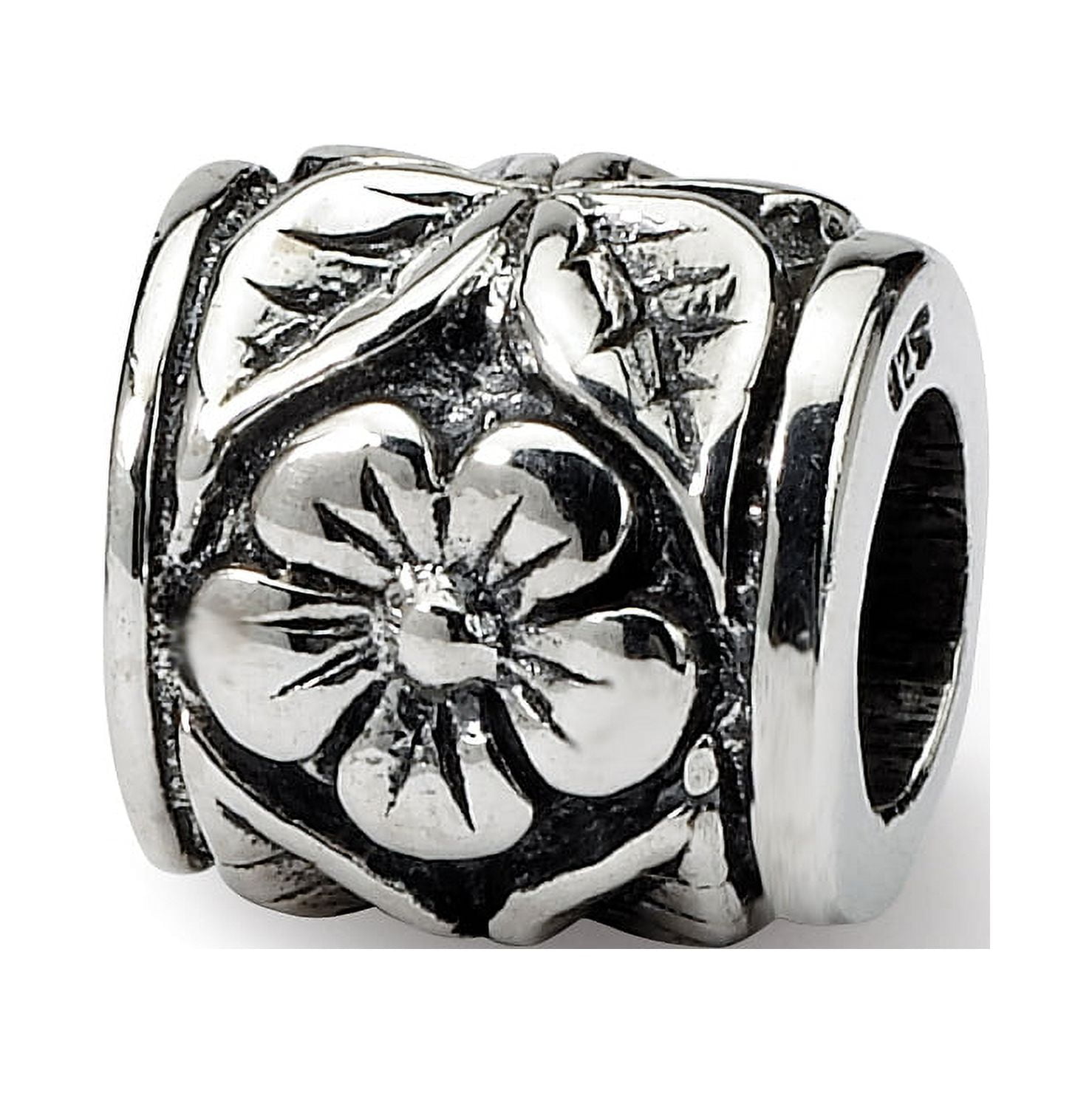 Reflection Beads Sterling Silver Reflections Floral Bead - Walmart.com