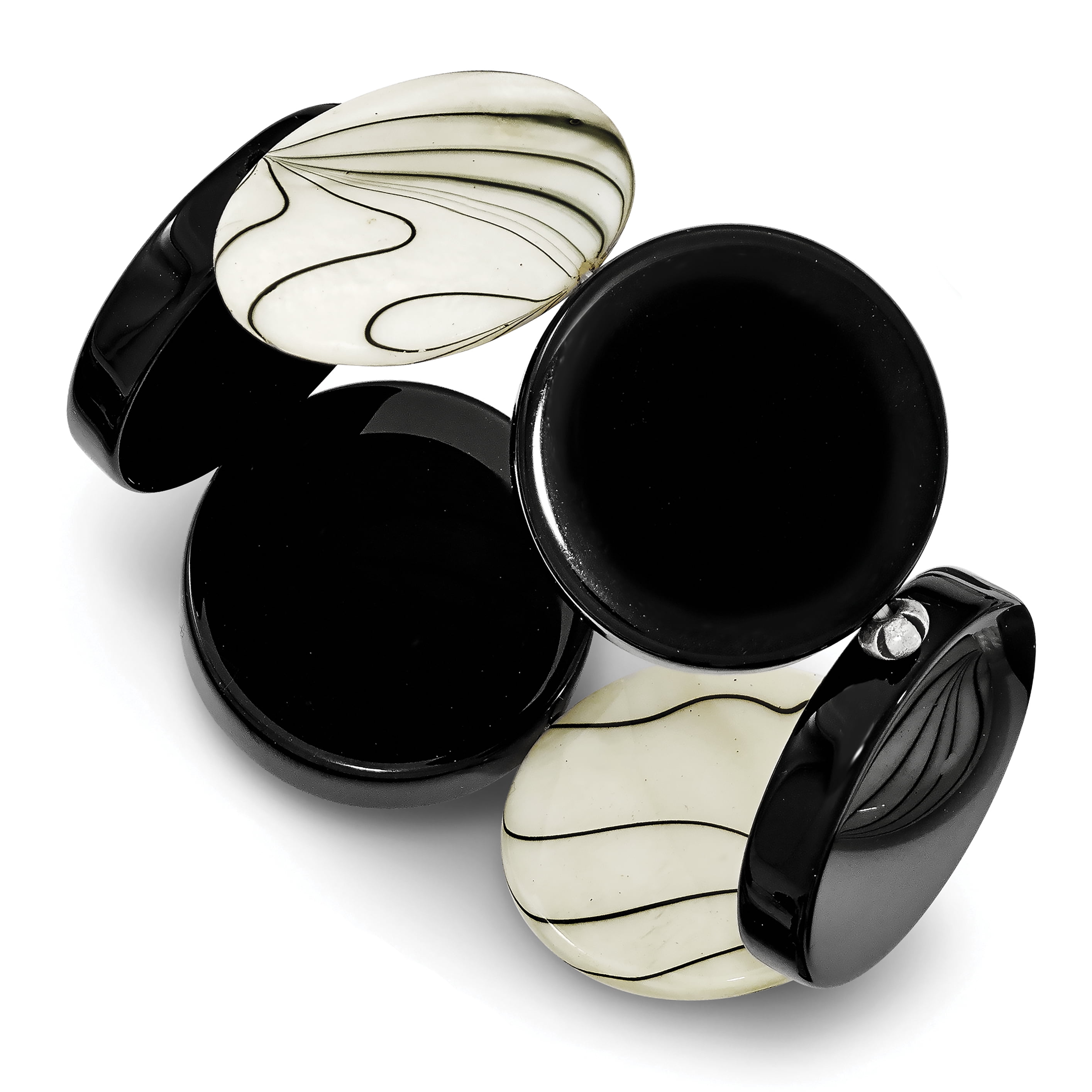 Reflection Beads QRS4049GRAY-14 Sterling Silver Reflections Gray ...