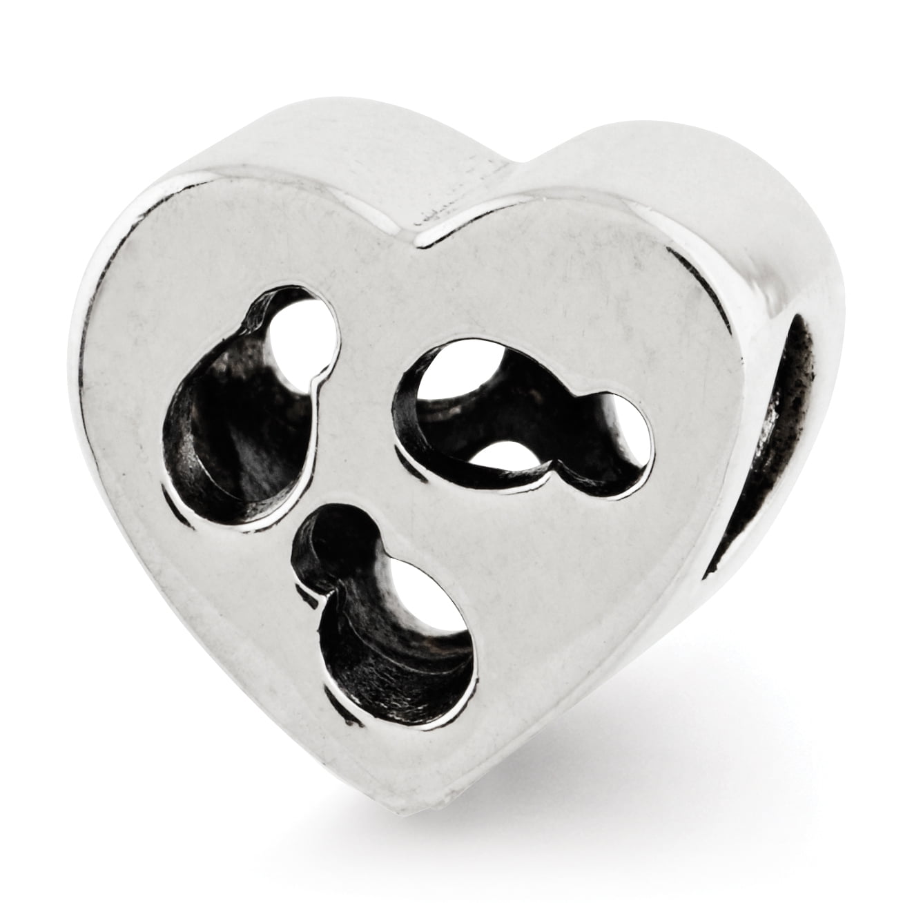 Reflection Beads Sterling Silver Reflections Kids Cut-out Heart Bead ...