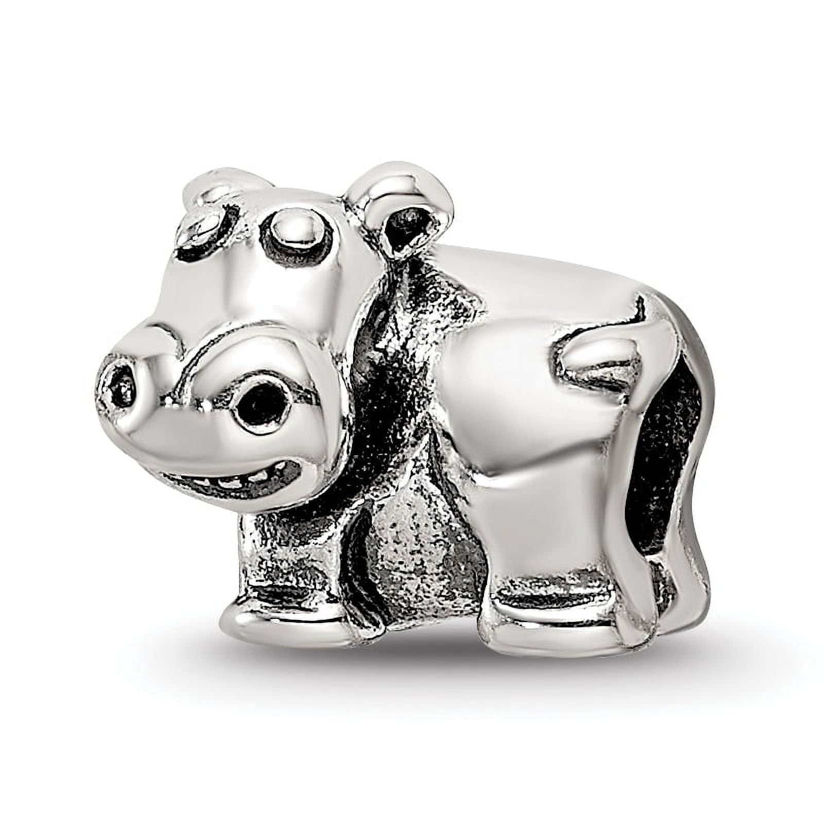 Reflection Beads Sterling Silver Reflections Kids Hippo Bead - Walmart.com