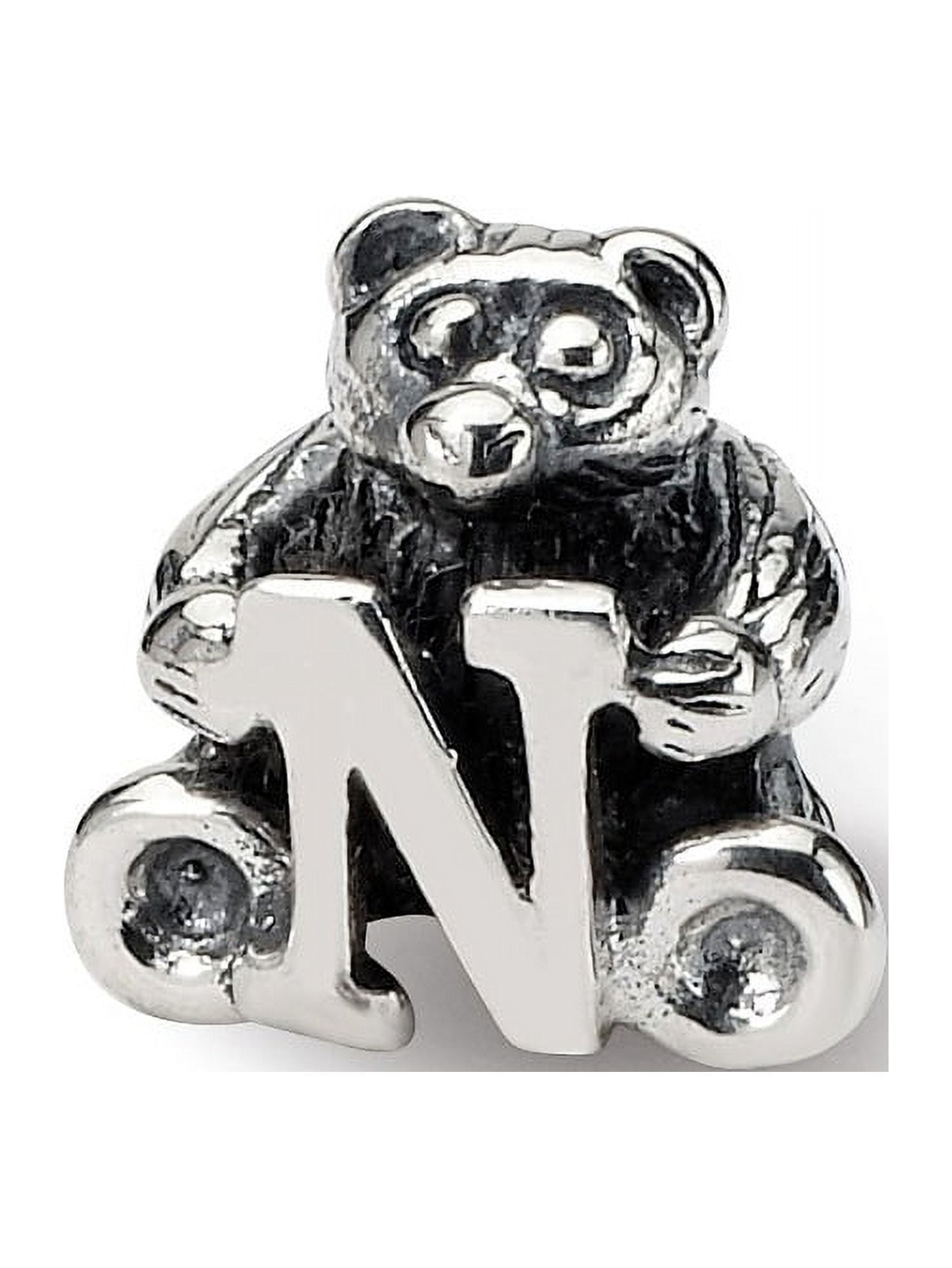 Reflection Beads Sterling Silver Reflections Kids Letter N Bead ...
