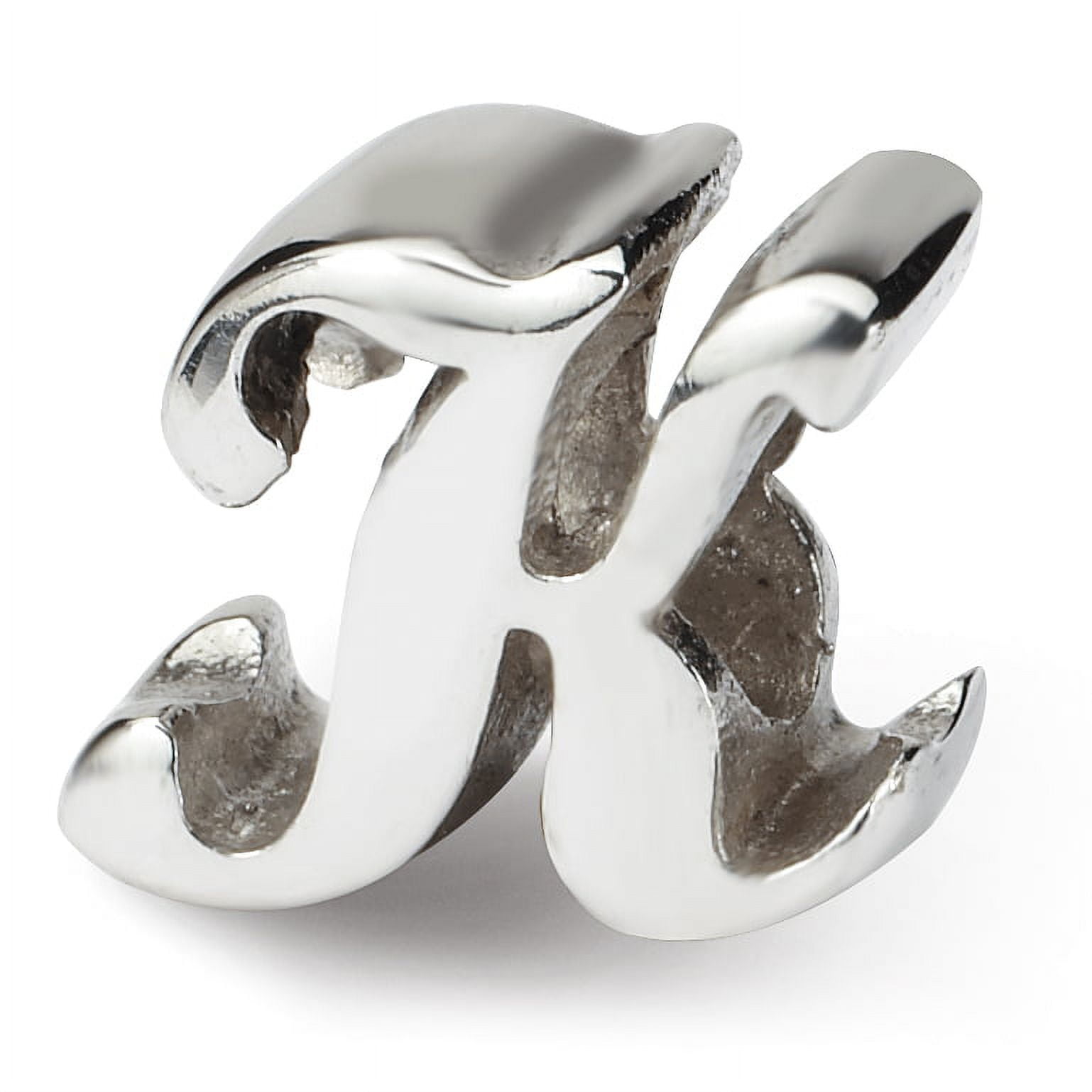 Reflection Beads Sterling Silver Reflections Letter K Script Bead ...