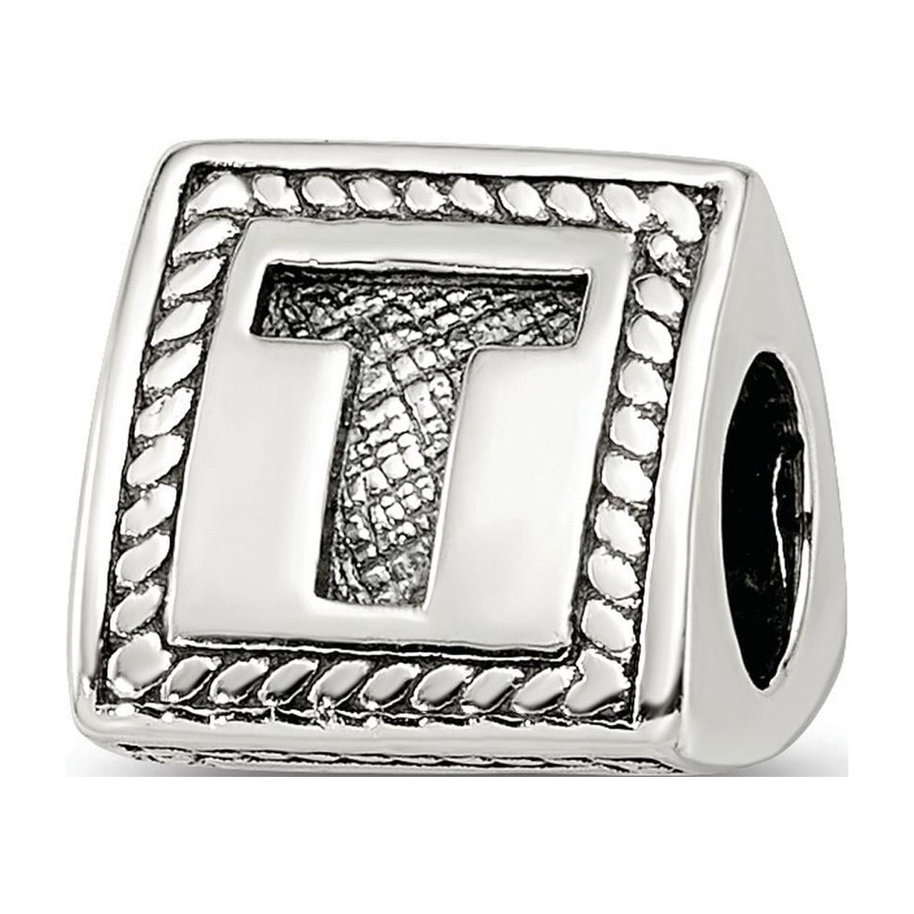 Reflection Beads Sterling Silver Reflections Letter T Triangle Block ...