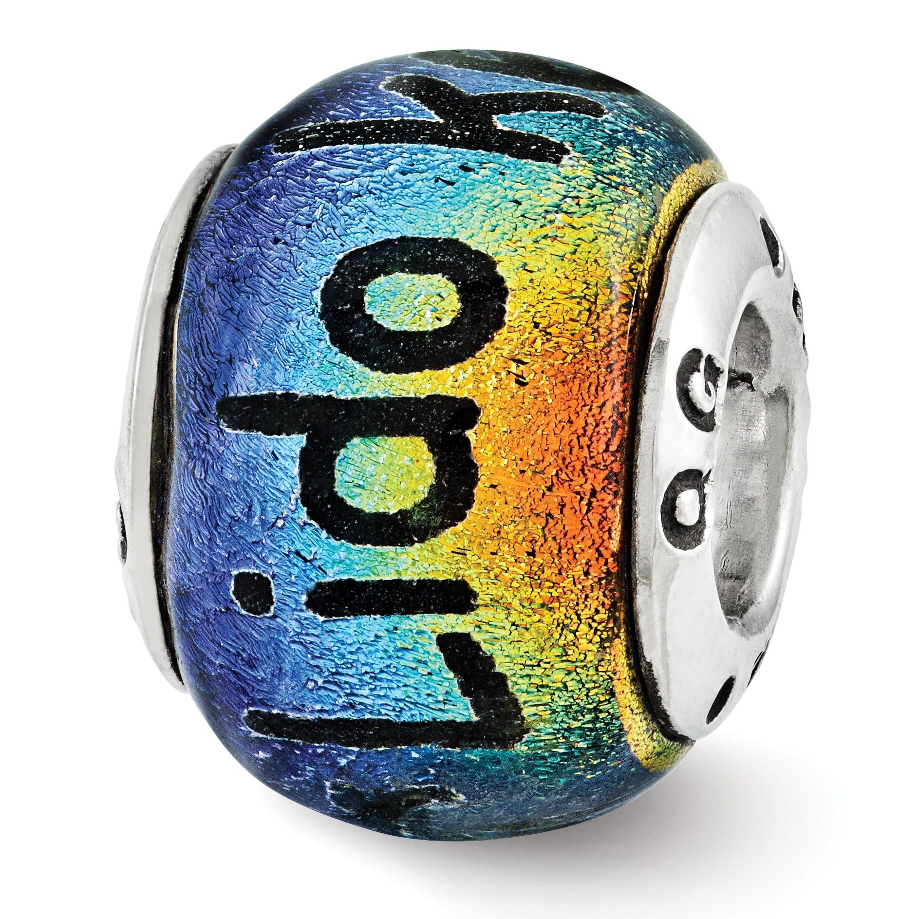 Reflection Beads Sterling Silver Reflections Lido Key Dichroic Glass ...