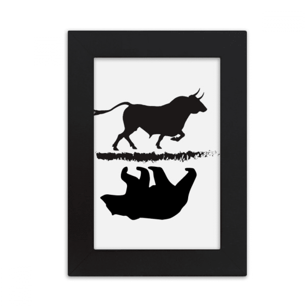 Reflection Stock Market Bull Desktop Photo Frame Picture Display Art ...