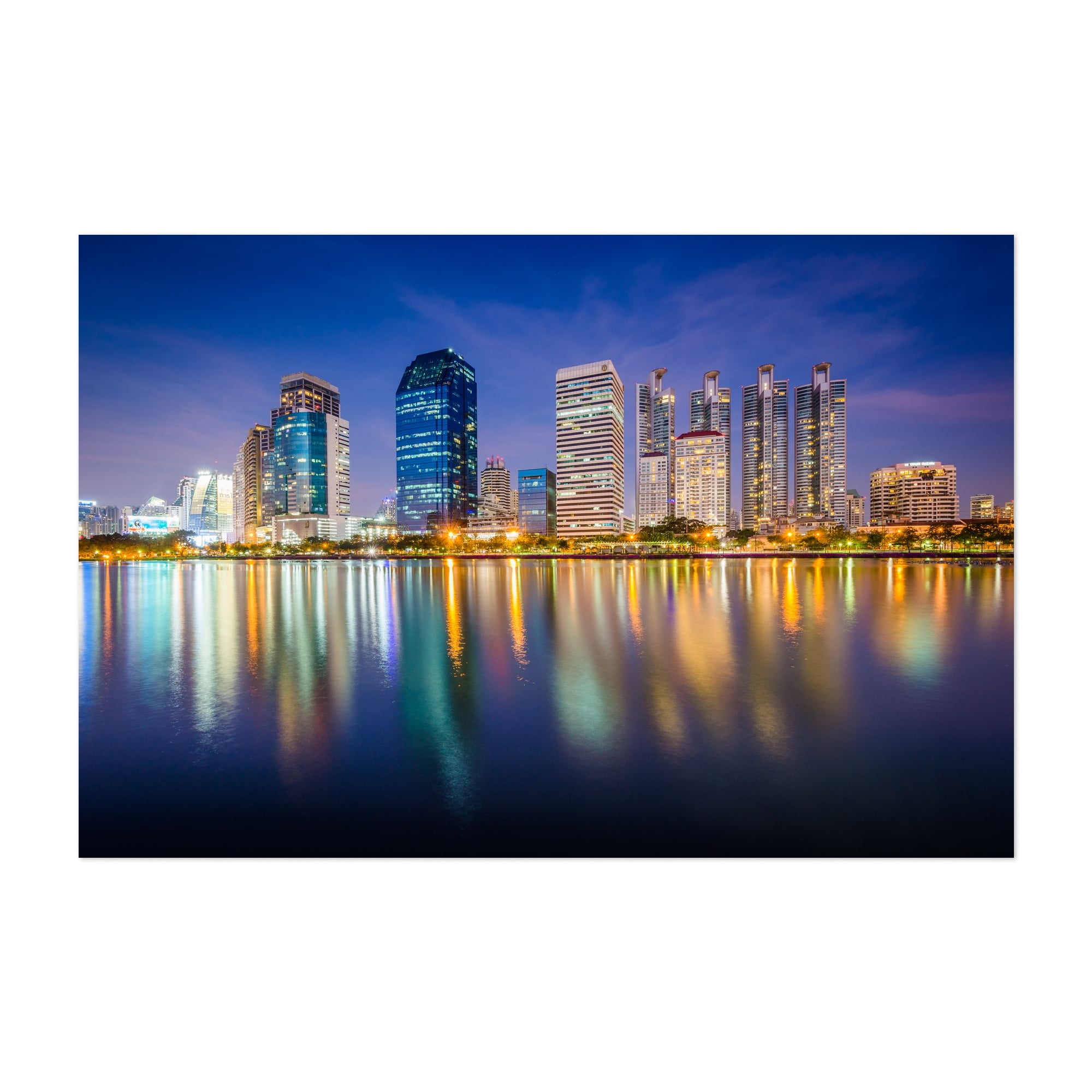 Reflections at Lake Rajada 02 - Bangkok Thailand Photography Cityscape ...